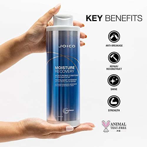 Joico Moisture Recovery Shampoo and Conditioner, 33.8 Fl Oz(Pack of 2)