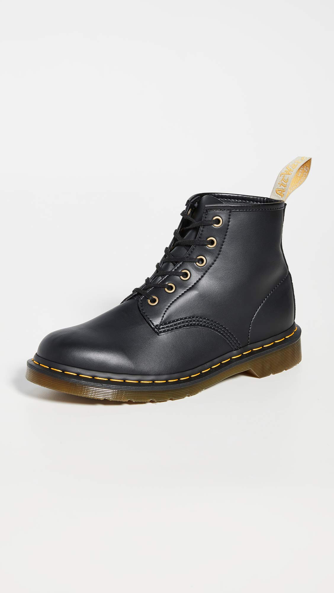 Dr. Martens Unisex Vegan 101 Fashion Boot, Black Felix Rub Off, 5 US Men