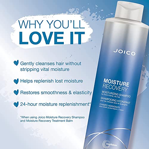 Joico Moisture Recovery Shampoo and Conditioner, 33.8 Fl Oz(Pack of 2)