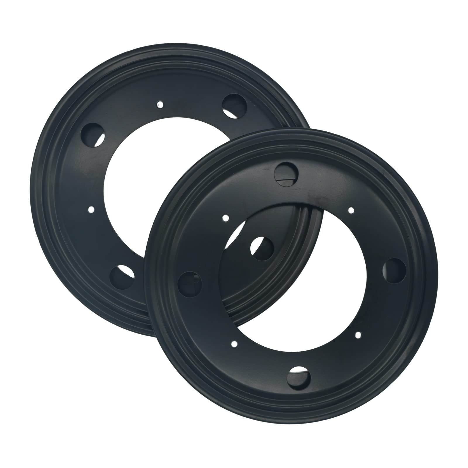 High-PQ 6 Packs 8'' Lazy Susan Hardware, 5/16''Thick Turntable Bearing Swivel Pate for Rotating Table, Book Case, Serving Tray, Corner Shelves, Kitchen, DVD Tower, Shoe Rack, Black