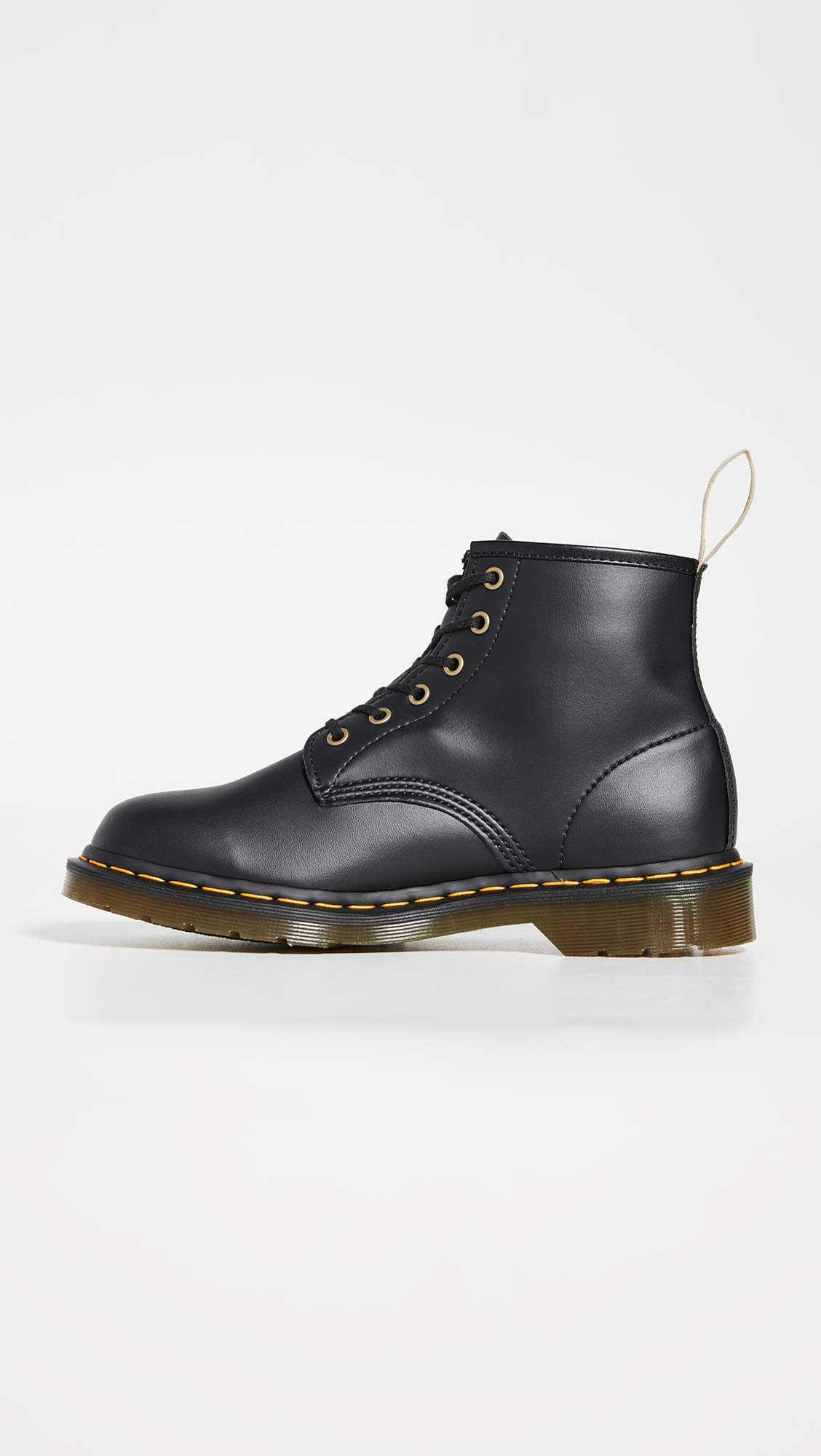 Dr. Martens Unisex Vegan 101 Fashion Boot, Black Felix Rub Off, 5 US Men