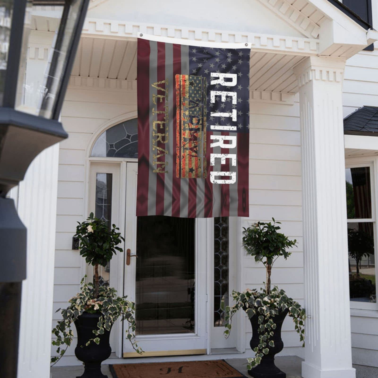 Army Retired Flag Flag 3x5 Feet Double-Sided Outdoor Decoration