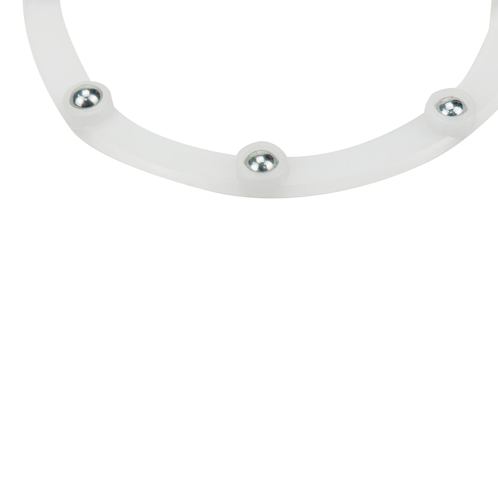 Lazy Susan Mcredy Lazy Susan Turntable 3.82x0.43"(DxH) Plastic Lazy Susan White Plastic Pack of 10