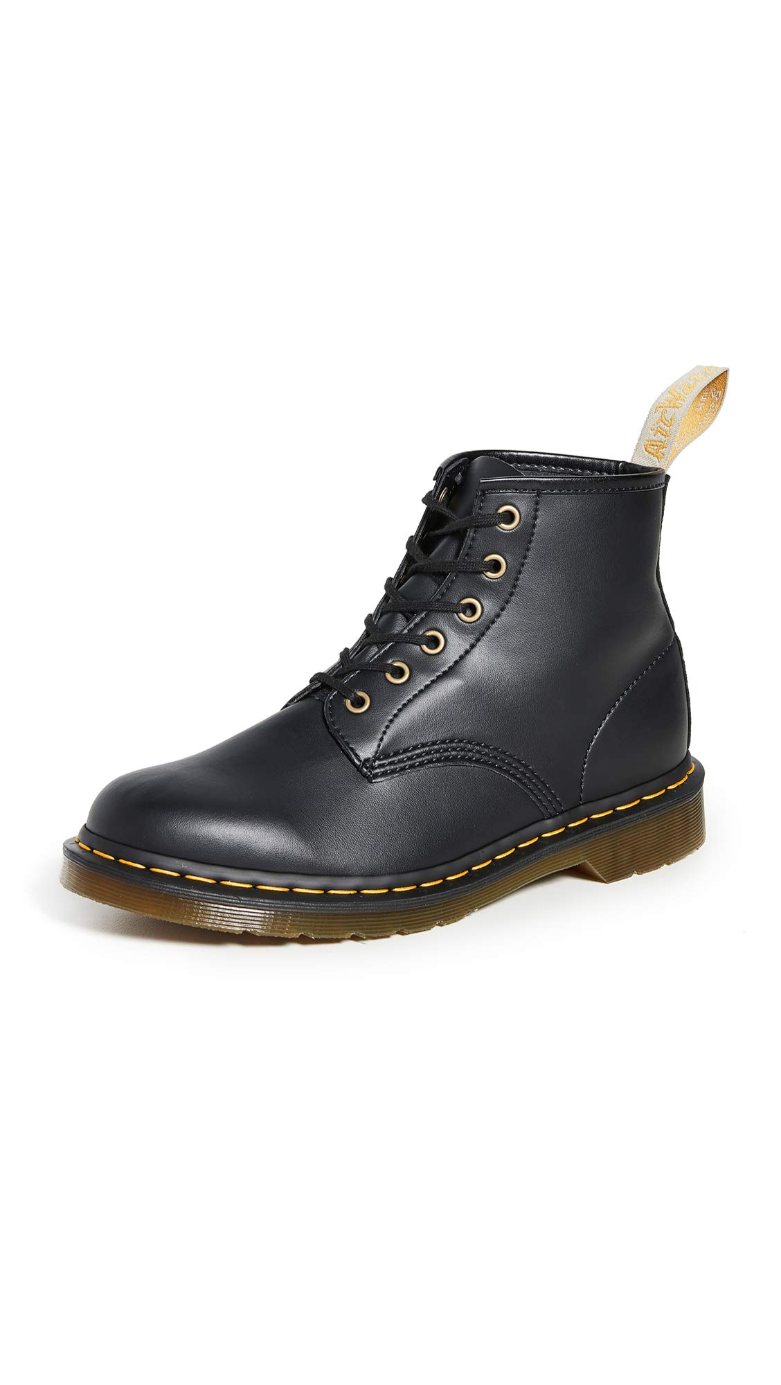 Dr. Martens Unisex Vegan 101 Fashion Boot, Black Felix Rub Off, 5 US Men