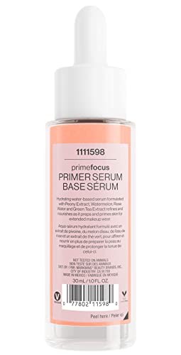 wet n wild Prime Focus Primer Serum for Face, Hydrating for Dry Skin, Makeup Primer Serum