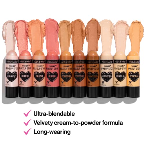 Wet n Wild MegaGlo Makeup Stick Conceal and Contour Neutral Follow Your Bisque,1 Ounce (Pack of 1),807