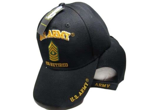 Flakita's Novelties Oficially Licensed US Army 1SG First Sergeant Retired Veteran Hat Ball Cap