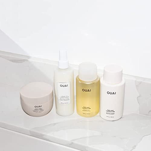 OUAI Fine Shampoo + Conditioner Set. Free from Sulfates. 10 oz Each.