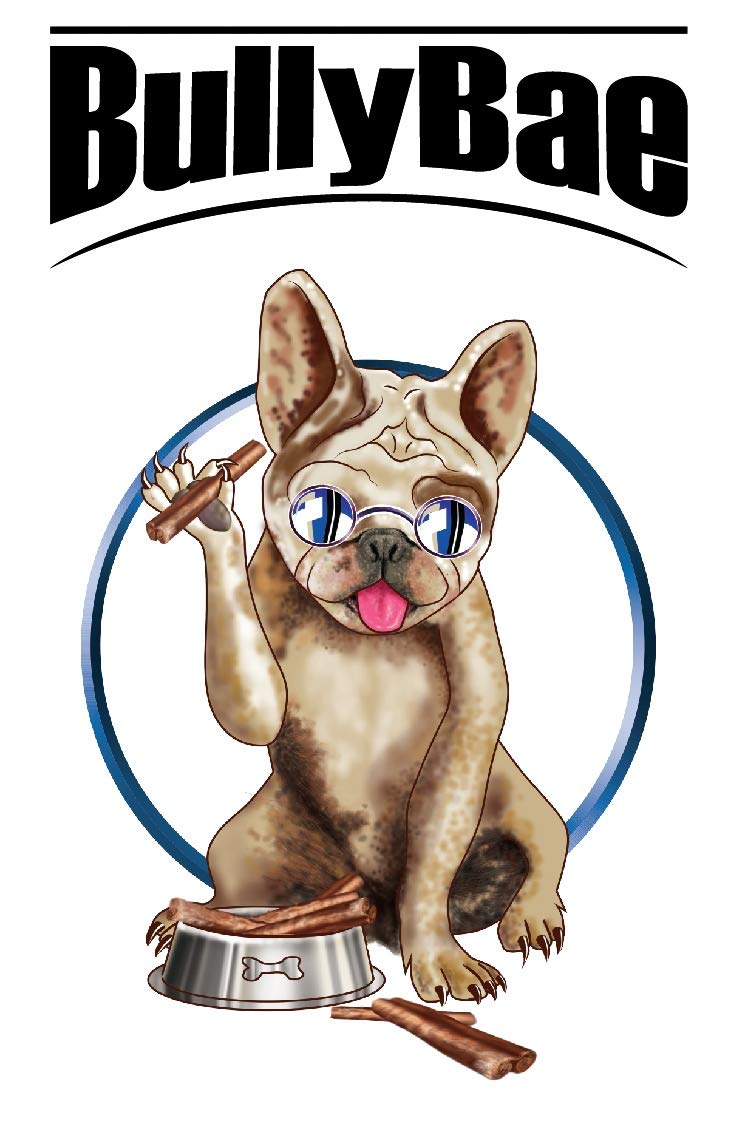 BullyBae 6" Natural Bully Stick Dog Treats - Healthful Dog Chews (Medium 15 Count)