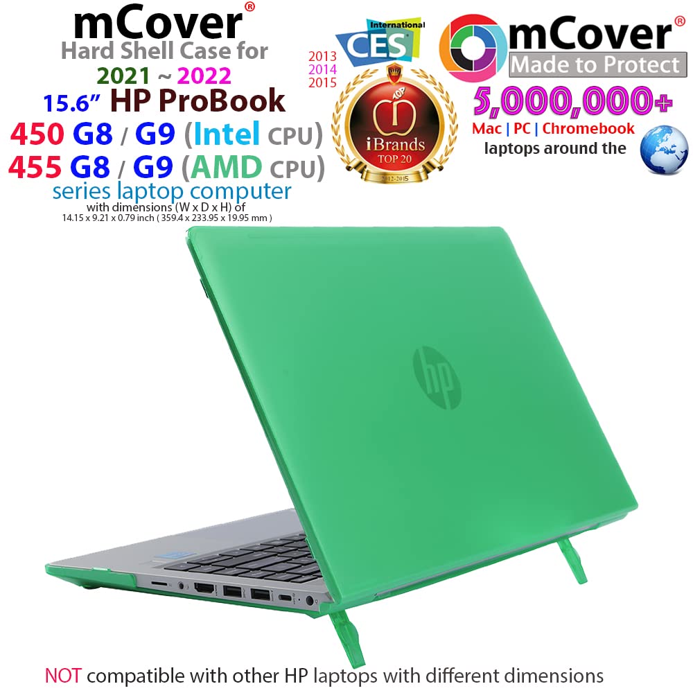 mCover Case Compatible ONLY for 2021~2024 15.6" HP ProBook 450 | 455 G8 / G9 / G10 Series Windows Notebook PC (NOT Fitting Other HP Models) - Purple