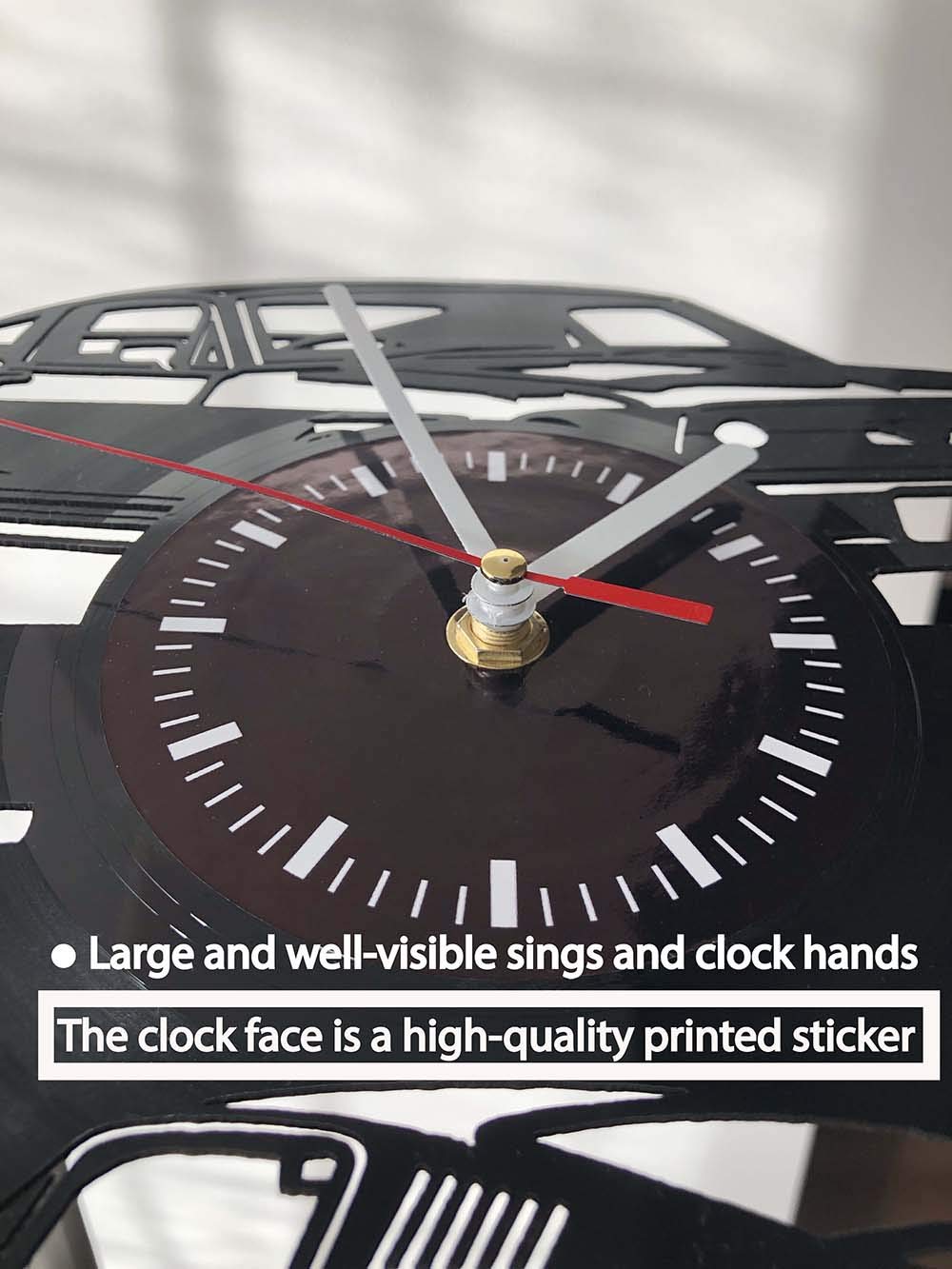 Kovides U.S. Army Vinyl Record Wall Clock USA Army Wall Art Wall Clock Large U.S. Arm Vinyl Clock Army Clock U.S. Army Wall Clock Modern U.S. Army Gift U.S. Army Home Decoration Gift for Men