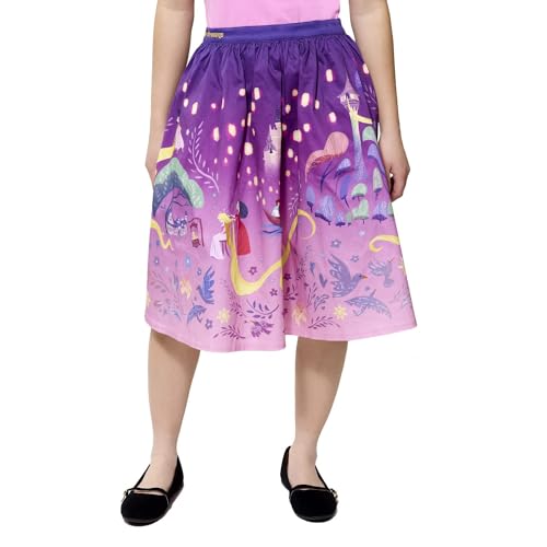 Loungefly Stitch Shoppe Disney Rapunzel Story of Rapunzel Sandy Skirt - Size Medium