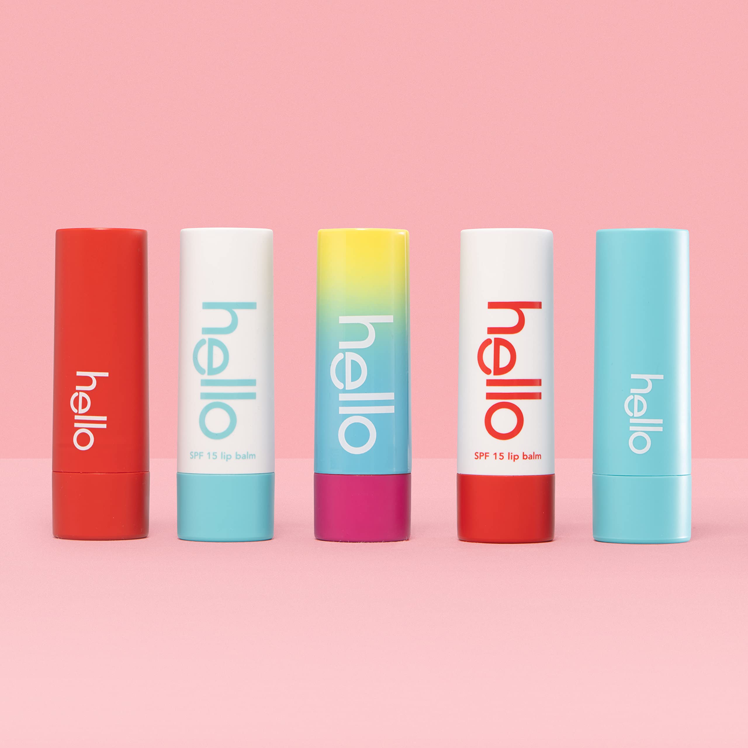 Hello Moisturizing Vegan Lip Balm, Wild Strawberry, Beeswax Free, Petrolatum Free, and Parabens Free, 0.15 Ounce (Pack of 1)