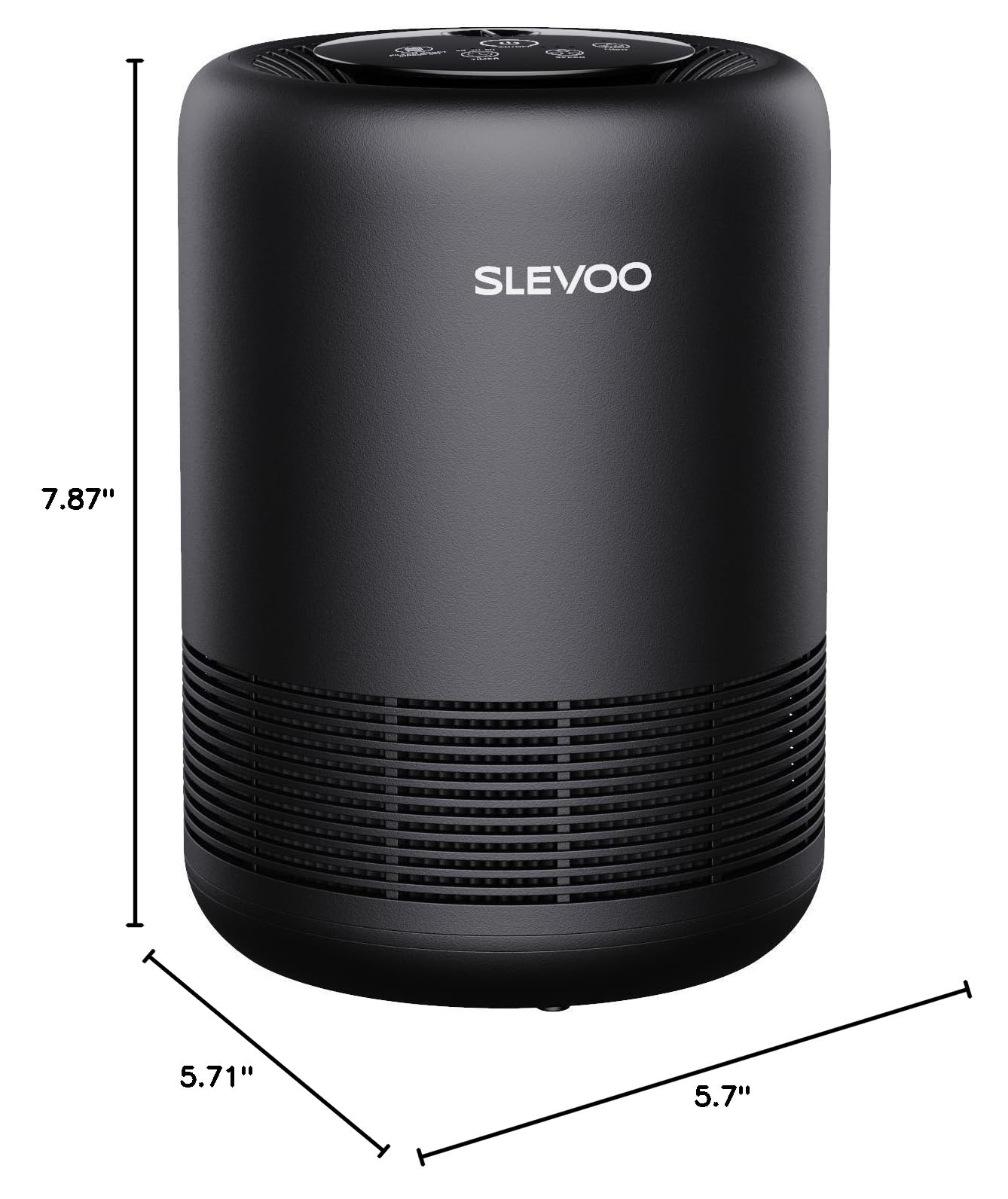 Air Purifiers for Bedroom Pets Smokers in Home, H13 True HEPA Filter Air Cleaner with Fragrance Sponge, Night Light, Timer, Effectively Clean 99.97% Smoke, Dust, Pollen, Pet Dander, Odors, BS-01 Black
