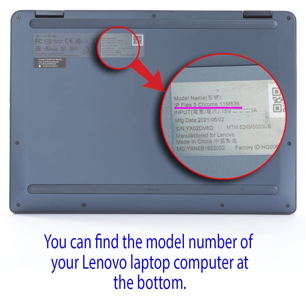 mCover Case Compatible for 2021~2022 11.6" Lenovo IdeaPad Flex 3 (11") 11M836 2 in 1 Chromebook Laptop ONLY (NOT Fitting Any Other Lenovo Models) - Purple