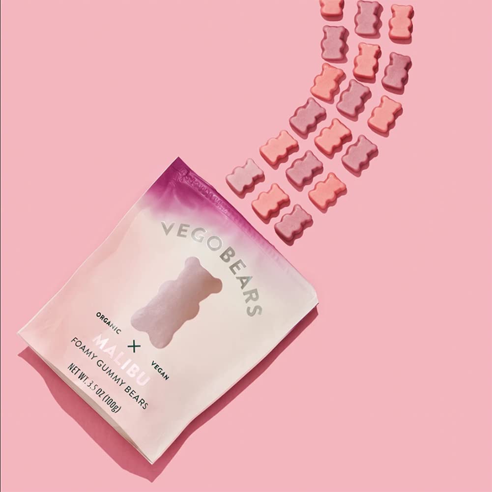VegoBears Vegan Gummy Bears Variety Pack – Organic Gummy Bears, Vegan Gummies, Organic Candy, Vegan Candy, Gelatin-Free Gummies