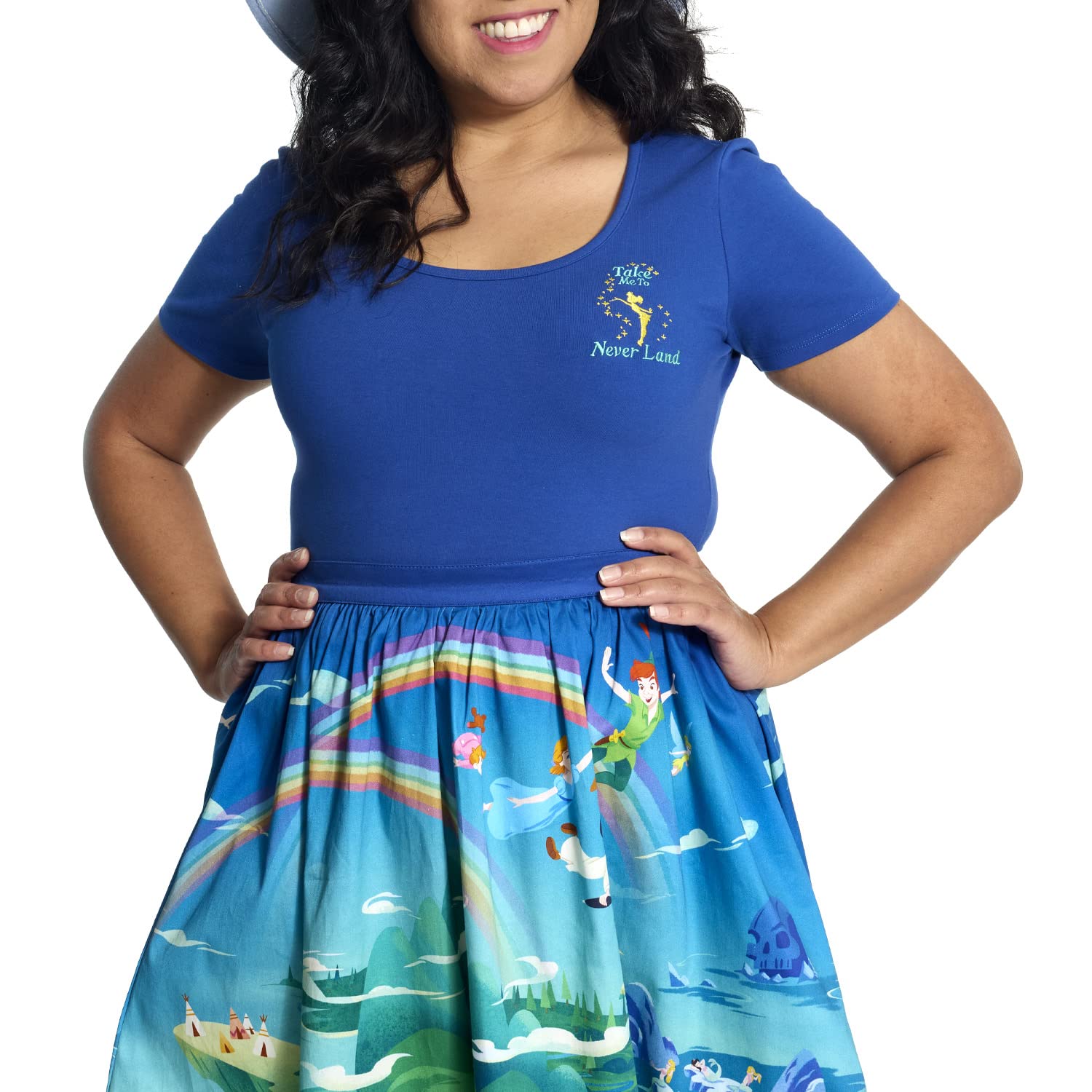 Loungefly Stitch Shoppe Disney Peter Pan - Tinkerbell Kelly Top - Size Medium