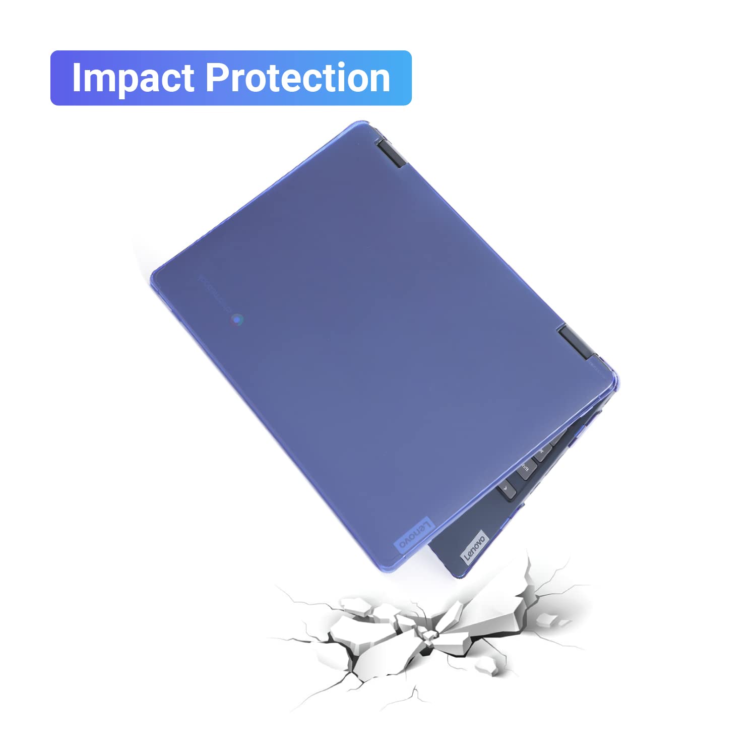 mCover Case Compatible for 2021~2022 11.6" Lenovo IdeaPad Flex 3 (11") 11M836 2 in 1 Chromebook Laptop ONLY (NOT Fitting Any Other Lenovo Models) - Purple