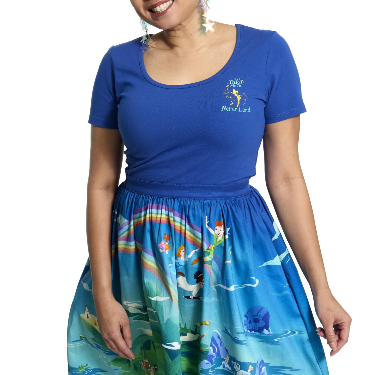 Loungefly Stitch Shoppe Disney Peter Pan - Tinkerbell Kelly Top - Size Medium