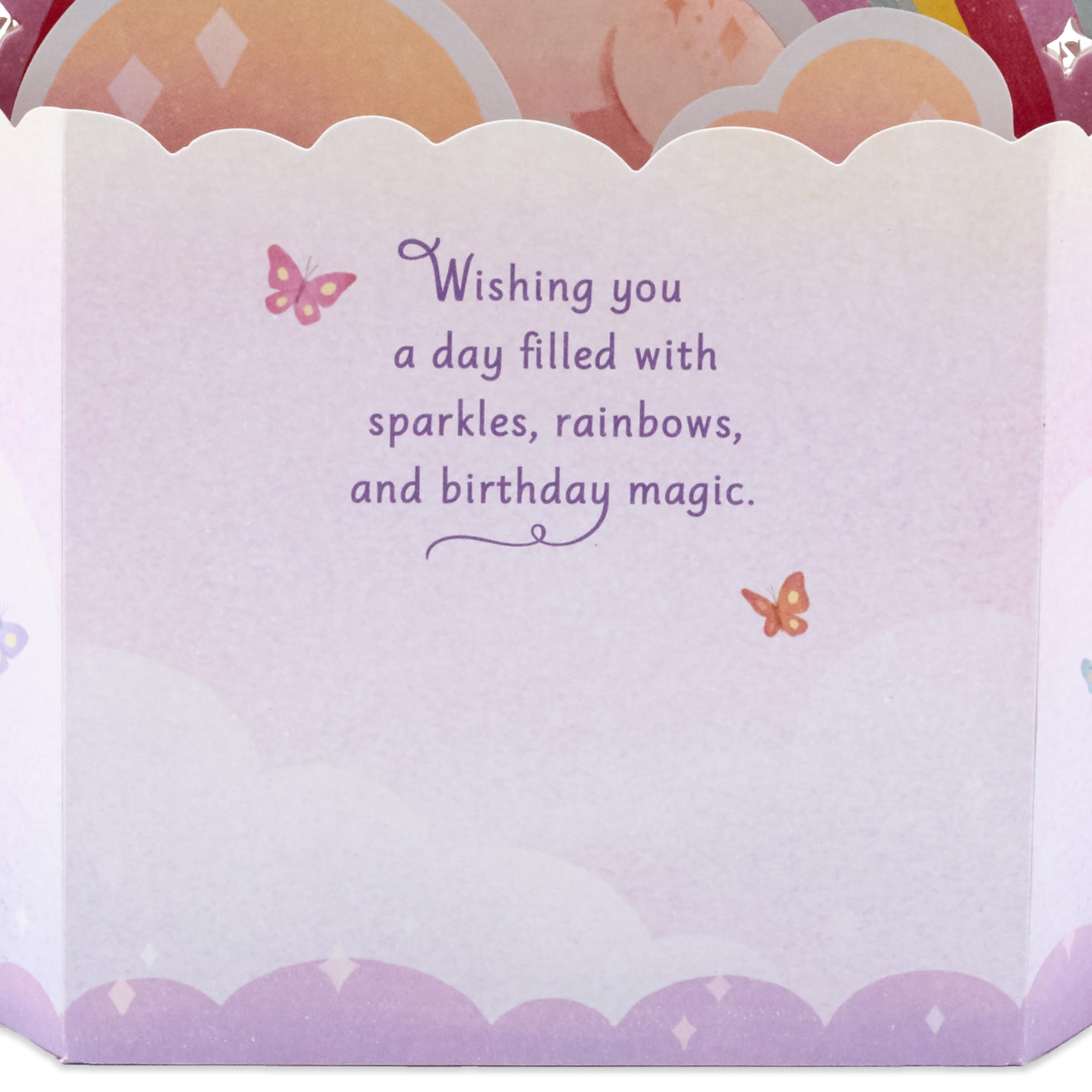 Hallmark Paper Wonder Musical Birthday Pop Up Card (Unicorns and Rainbows)
