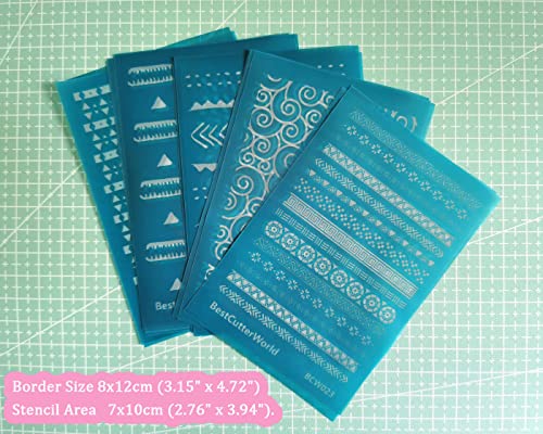 Unique Fashion Design Reusable Silkscreen Stencil for Polymer Clay - Silk Screen Printing for Polymer Clay Earrings- Polymer Clay Silk Screen Tool- Jewelry Earring Silk Screen (BCW118)