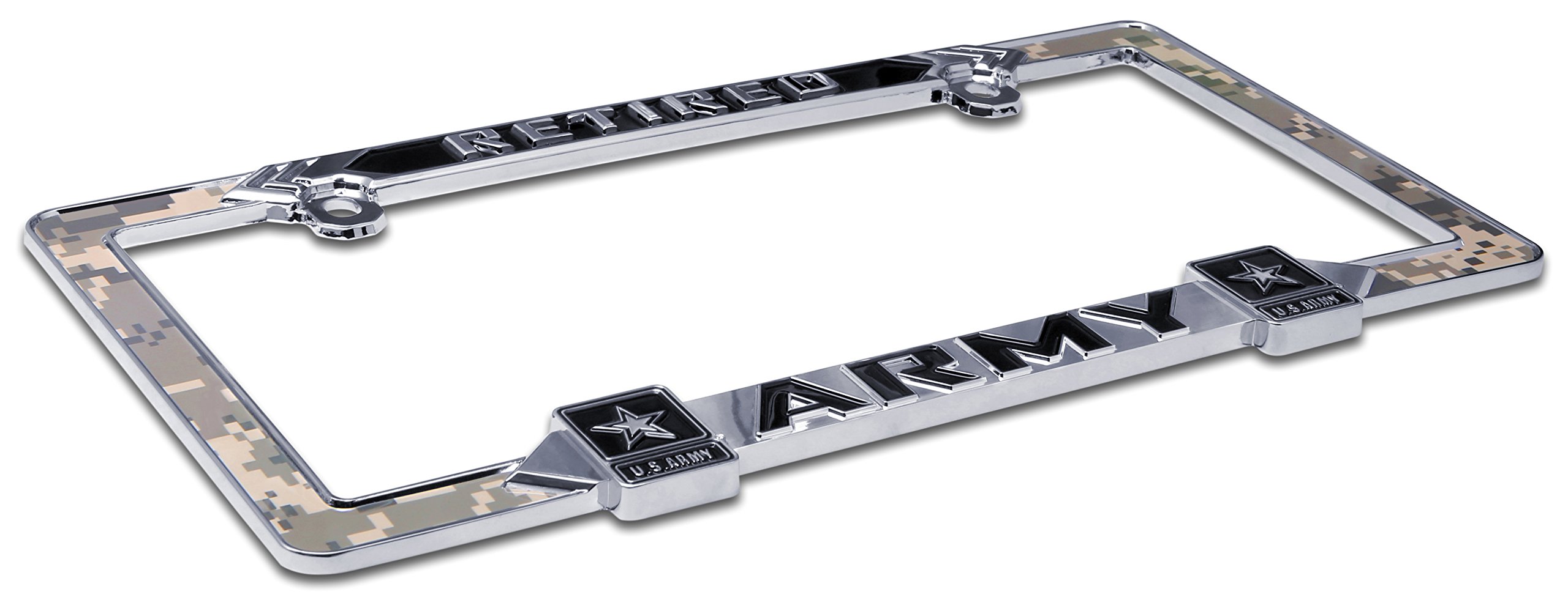 Army Retired 3D License Plate Frame