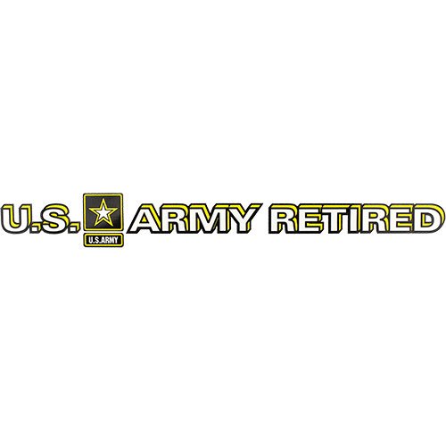 U.S. Army Star Logo Retired Clear Window Strip