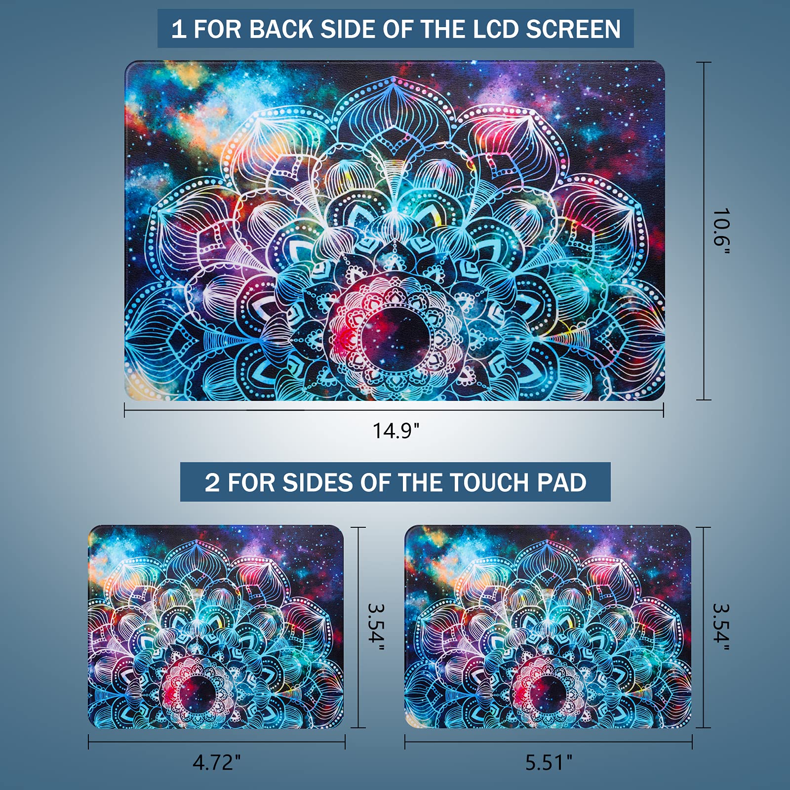 icolor Laptop Skin Sticker Decal 12 13 13.3 14 15 15.4 15.6 inch Personalized Universal Notebook Vinyl Skin Stickers Cover Art Decal Computer Protector