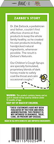 Zarbee's Children's Cough Syrup + Mucus Daytime, Grape 4oz
