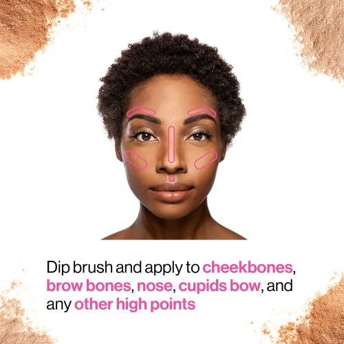 Wet n Wild MegaGlo Loose Highlighting Powder Makeup, Glow With The Flow, Gold | Vegan | Cruelty-free