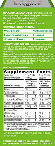 Zarbee's Children's Cough Syrup + Mucus Daytime, Grape 4oz