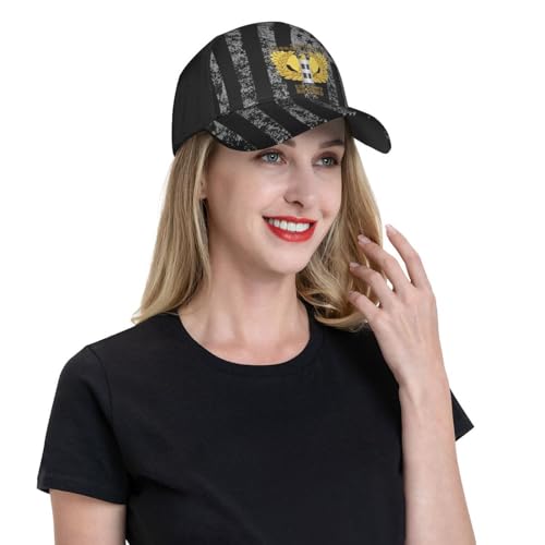 Tavos Army Retired Chief Warrant Officer Emblem Cw2 Trucker Hat for Men - Baseball Snapback Cap Outdoors American Flag