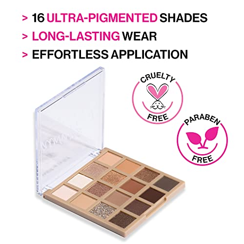 wet n wild Always Naked Eyeshadow Palette, Nude Neutral Eye Makeup, Blendable, Warm And Cool Nude Pigments, Matte, Shimmer, Glitter, Creamy Smooth