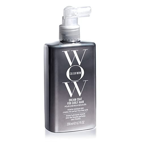 Color Wow Dream Coat for Curly Hair – One step solution for frizz free curls, 3 in 1 spray adds moisture, bundles curls, fights frizz; lightweight, non crunchy, non greasy; 2a, 2b, 2c, 3a, 3b curls