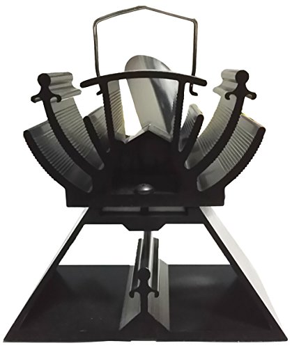 4.9 inches Mini Heat Powered Stove Fan for Small Space Wood/Log Burner/Fireplace(Silver)