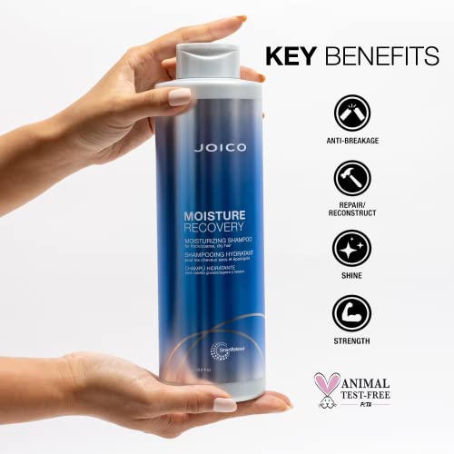 Moisture Recovery Moisturizing Shampoo | For Thick, Coarse, Dry Hair | Restore Moisture, Smoothness, Strength, & Elasticity | Reduce Breakage | With Jojoba Oil & Shea Butter | 33.8 Fl Oz