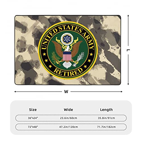 Army Retired Area Rug Living Room Bedroom Kitchen Sofa Bedside Carpet Floor Mats 72"X48"