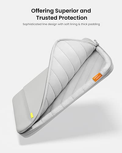tomtoc 360° Protective Laptop Sleeve for 13-inch MacBook Air M3/A3113 2024, M2/A2681 M1/A2337 A2179 A1932 2024-2018, 13-inch MacBook Pro M2/A2686 M1/A2338 2024-2016, Water-Resistant MacBook Case Bag