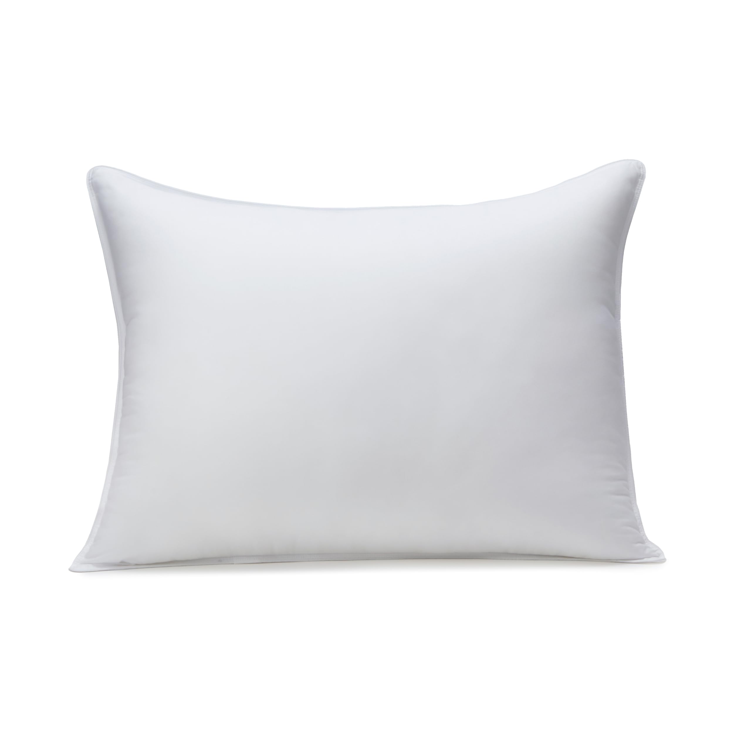 Amazon Basics Down Alternative Bed Pillows, Medium Density for Back and Side Sleepers - Standard, 2-Pack,white