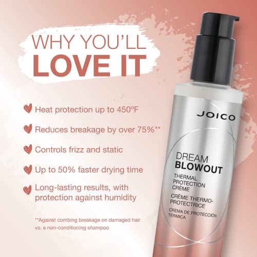 Dream Blowout Thermal Protection Crème | For Most Hair Types | Thermal Heat Protection | Control Frizz & Static | Faster Drying Time | Humidity Protection | Reduce Breakage | 6.7 Fl Oz