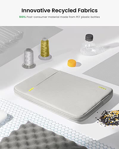 tomtoc 360° Protective Laptop Sleeve for 13-inch MacBook Air M3/A3113 2024, M2/A2681 M1/A2337 A2179 A1932 2024-2018, 13-inch MacBook Pro M2/A2686 M1/A2338 2024-2016, Water-Resistant MacBook Case Bag
