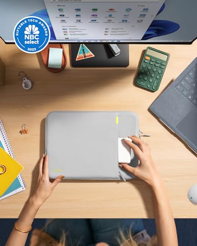 tomtoc 360° Protective Laptop Sleeve for 13-inch MacBook Air M3/A3113 2024, M2/A2681 M1/A2337 A2179 A1932 2024-2018, 13-inch MacBook Pro M2/A2686 M1/A2338 2024-2016, Water-Resistant MacBook Case Bag