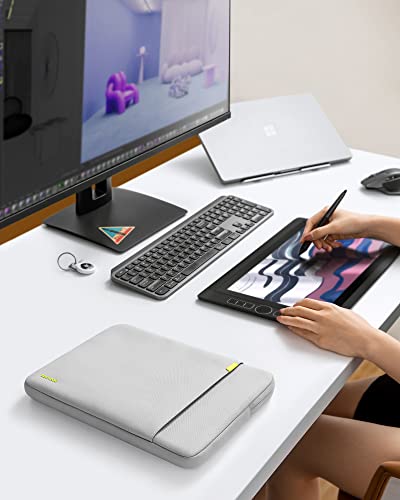tomtoc 360° Protective Laptop Sleeve for 13-inch MacBook Air M3/A3113 2024, M2/A2681 M1/A2337 A2179 A1932 2024-2018, 13-inch MacBook Pro M2/A2686 M1/A2338 2024-2016, Water-Resistant MacBook Case Bag
