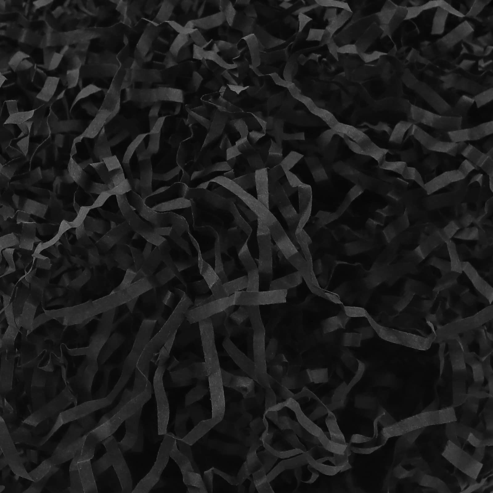 JINMING 0.5 LB Black Crinkle Cut Paper Shred Filler,Shredded Paper for Gift Baskets,Crinkle Paper for Gift Wrapping