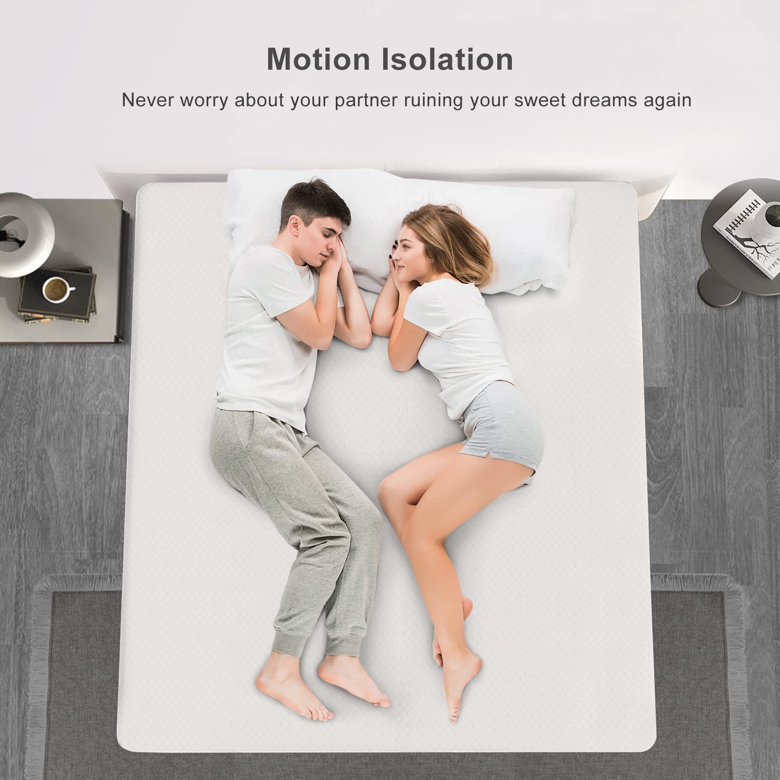 Molblly Full Mattress, 12 inch Gel Memory Foam Mattress with CertiPUR-US Bed Mattress in a Box for Sleep Cooler & Pressure Relief, Full Size