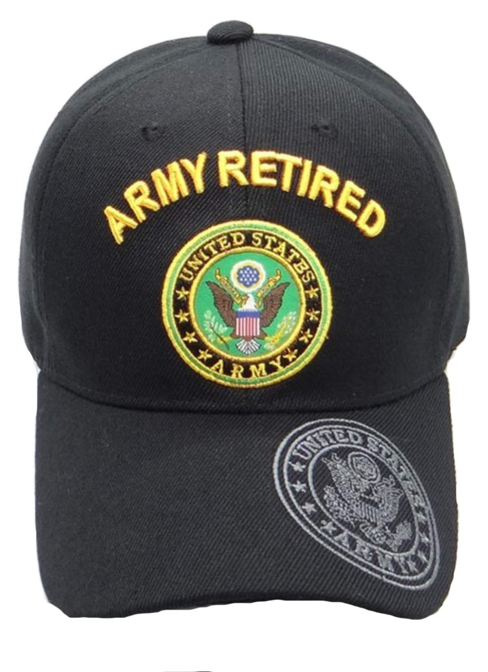 U.S. Army Retired Military Cap Black