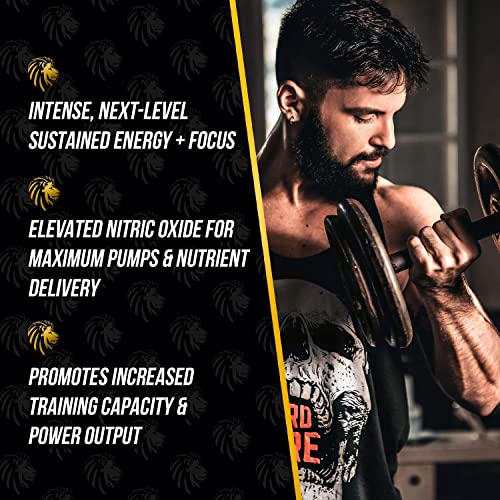ALPHA LION Superhuman Extreme, Extreme Energy Pre-Workout Formula, Intense, Sustained Energy and Focus, Elevated Nitric Oxide, Maximum Pumps & Nutrient Delivery (21 Servings, Slaughtermelon)