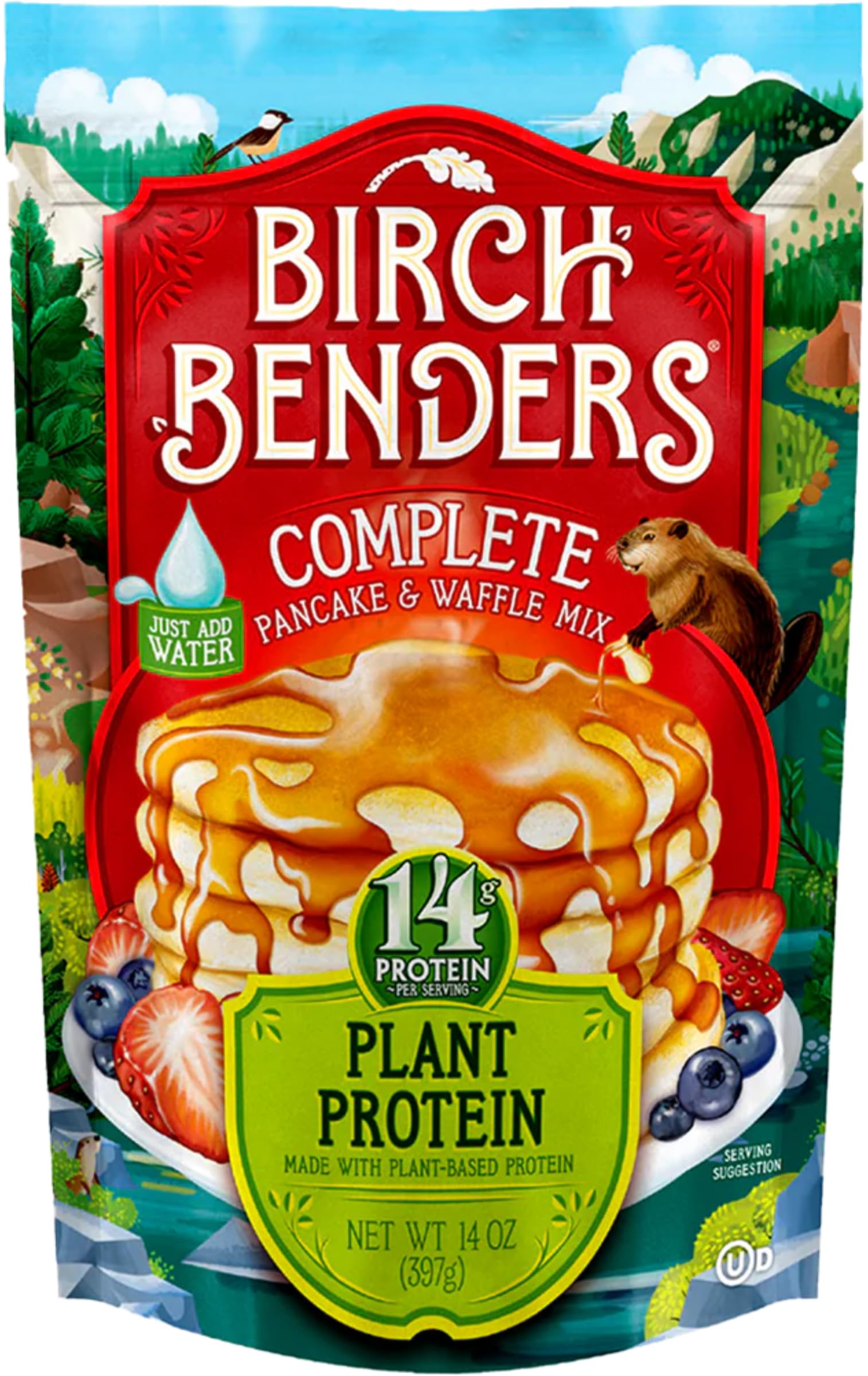 Birch Benders Mix Pncke Waffl Plnt Prot 14 OZ
