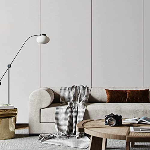LOVADA Peel and Stick Wallpaper Rice White Silk Wall Paper - 15.7 x 200 Inch Self Adhesive Wallpaper Peel and Stick, Easy to Paste Wall Contact Paper for Stand Liner, Table and Door Makeover Decor