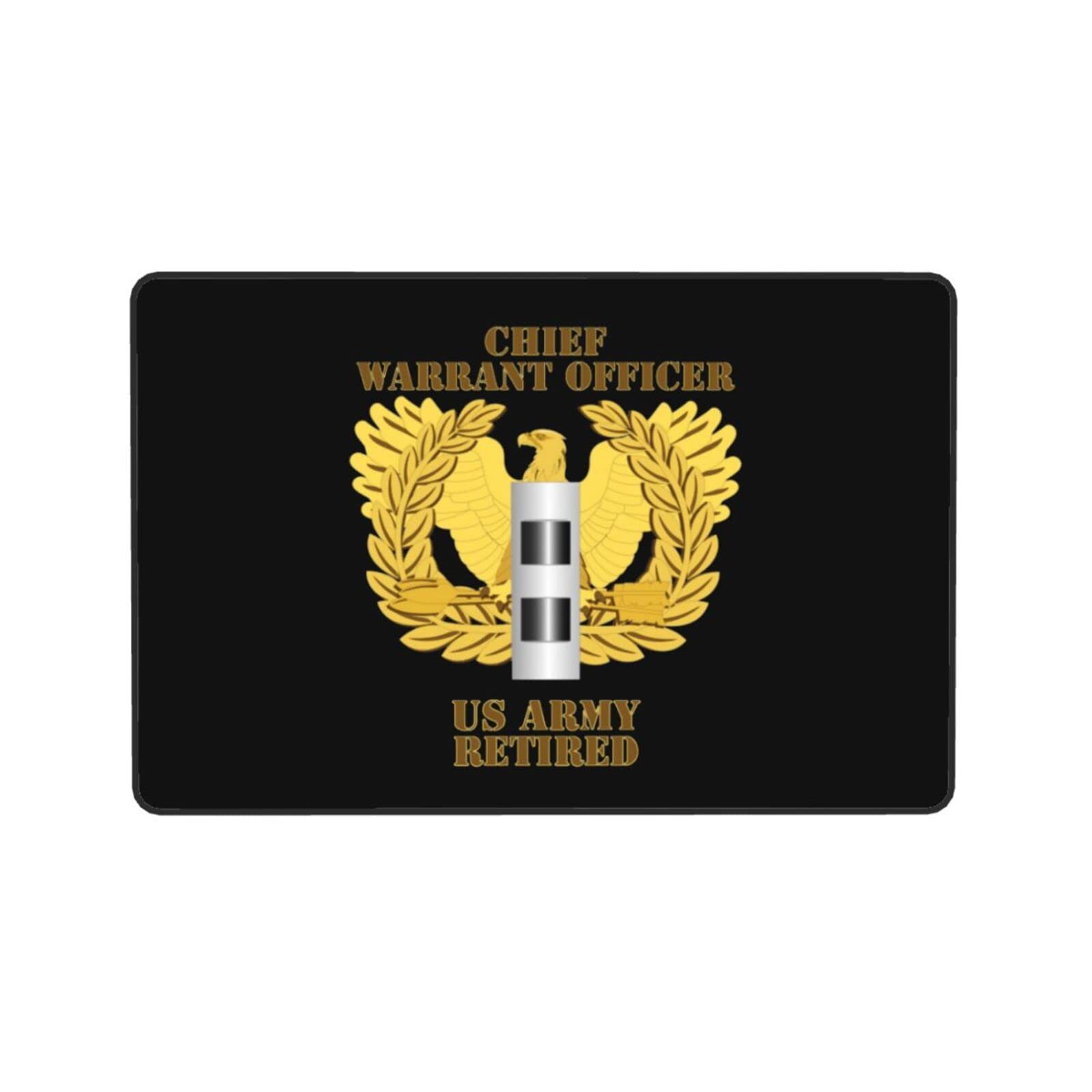 Army Retired Chief Warrant Officer Emblem Cw2 Area Rug Living Room Bedroom Kitchen Sofa Bedside Carpet Floor Mats 36"X24"